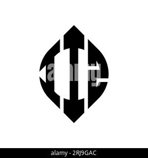 IIZ circle letter logo design with circle and ellipse shape. IIZ ...