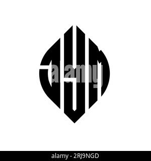 JYM circle letter logo design with circle and ellipse shape. JYM ...