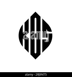 KBS circle letter logo design with circle and ellipse shape. KBS ...
