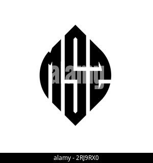 MSZ circle letter logo design with circle and ellipse shape. MSZ ...