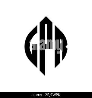 LPR circle letter logo design with circle and ellipse shape. LPR ...