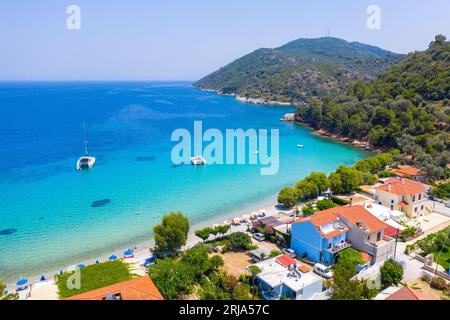 Beautiful Kerveli beach on Samos, Greece Stock Photo - Alamy