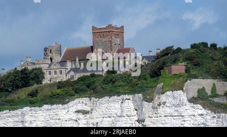 England, Kent, Dover, Dover Castle, St Mary-in-Castro Church, Stained ...