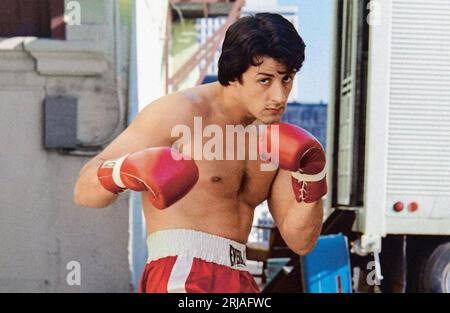 ROCKY III 1982 MGM/UA Entertainment Co film with Hulk Hogan at left and ...