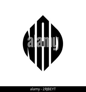 NAD circle letter logo design with circle and ellipse shape. NAD ...