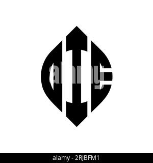 OIE circle letter logo design with circle and ellipse shape. OIE ...