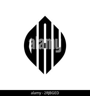 OAV circle letter logo design with circle and ellipse shape. OAV ...