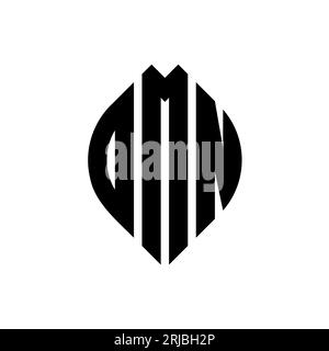 OMN circle letter logo design with circle and ellipse shape. OMN ...