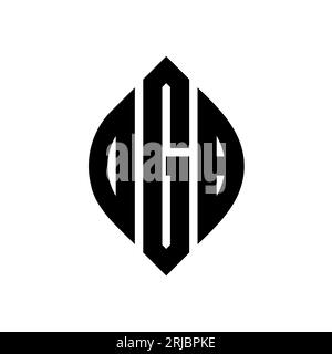OGB circle letter logo design with circle and ellipse shape. OGB ...