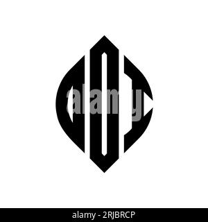 ODI circle letter logo design with circle and ellipse shape. ODI ...