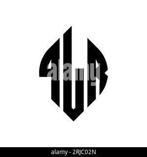 QLR circle letter logo design with circle and ellipse shape. QLR ...