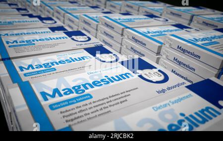 Magnesium tablets box production line. Support memory and concentration ...