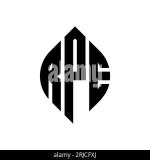 RPE circle letter logo design with circle and ellipse shape. RPE ...