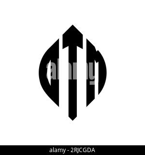 OTM circle letter logo design with circle and ellipse shape. OTM ...