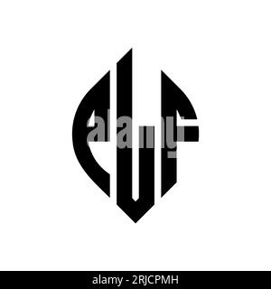 PKF circle letter logo design with circle and ellipse shape. PKF ellipse letters with ...