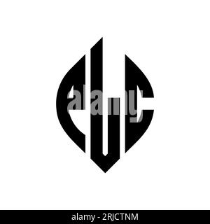 PLC circle letter logo design with circle and ellipse shape. PLC ...