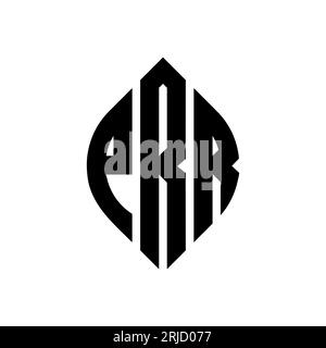 PRR circle letter logo design with circle and ellipse shape. PRR ...