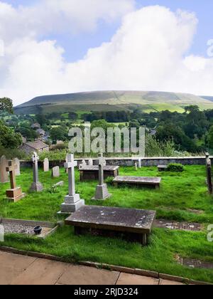 Downham in the shadow of pendle hill is a feudal village in Lancashire ...