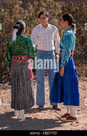 Kiowa Gordon as Jim Chee and Jessica Matten as Sgt. Bernadette ...
