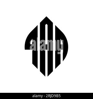 QAA circle letter logo design with circle and ellipse shape. QAA ...