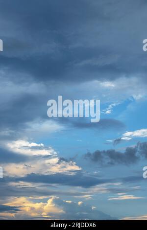 Atmospheric nightfall cloudscape. Sky background Stock Photo - Alamy