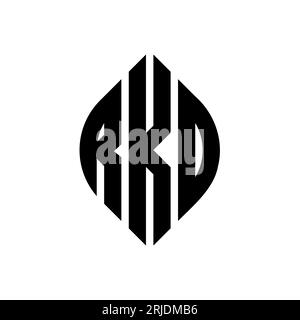 RKO circle letter logo design with circle and ellipse shape. RKO ...