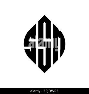 Letter SSM Logo, Three Letter Logo, Alphabet S S M Hexagon Shape Vector ...