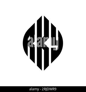 RKY logo. RKY letter. RKY letter logo design. Initials RKY logo linked ...