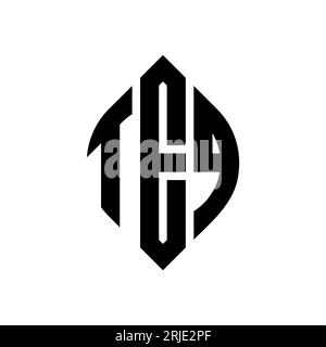 TEQ circle letter logo design with circle and ellipse shape. TEQ ...