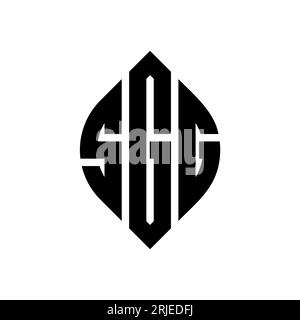 SGG circle letter logo design with circle and ellipse shape. SGG ...