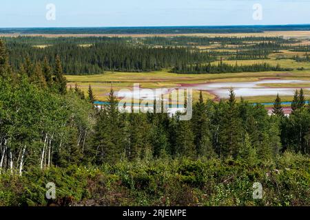 Beautiful crystalline desert salt plains, largest in Canada, shine in ...