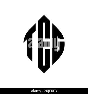 TEG circle letter logo design with circle and ellipse shape. TEG ...