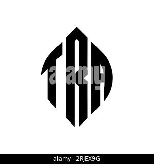 TRA circle letter logo design with circle and ellipse shape. TRA ...