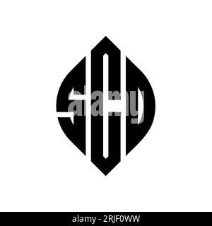 SCO circle letter logo design with circle and ellipse shape. SCO ...