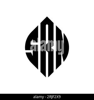 SRN circle letter logo design with circle and ellipse shape. SRN ...