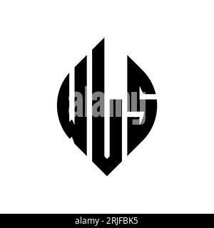 WLS circle letter logo design with circle and ellipse shape. WLS ...
