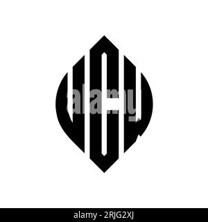 UCW circle letter logo design with circle and ellipse shape. UCW ...
