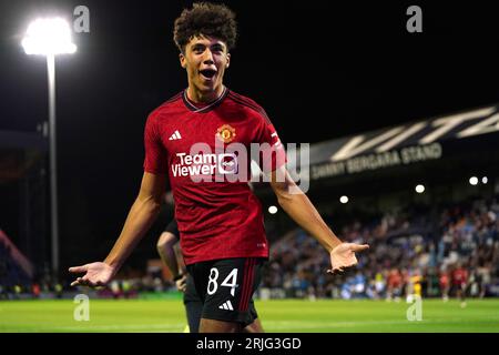 Ethan Wheatley Of Manchester United U21. - Chelsea U21 v Manchester ...