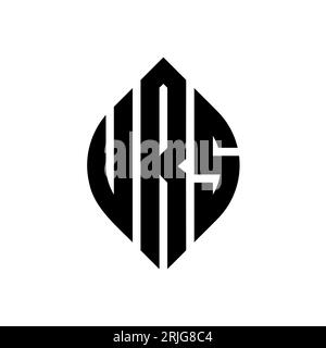 URS circle letter logo design with circle and ellipse shape. URS ...