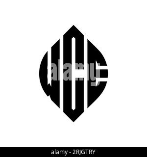 WCE circle letter logo design with circle and ellipse shape. WCE ...