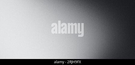 Gray white black grainy gradient background dark noise texture wide ...