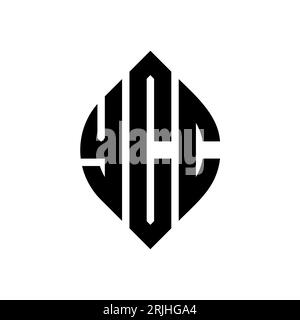 YCC circle letter logo design with circle and ellipse shape. YCC ...
