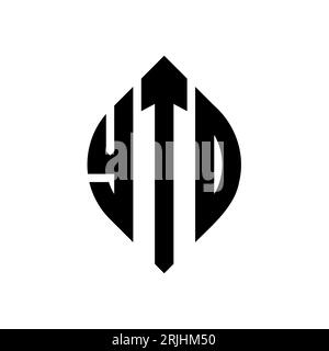 YTD circle letter logo design with circle and ellipse shape. YTD ...