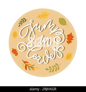 Bright leaves fall card Stock Vector Image & Art - Alamy