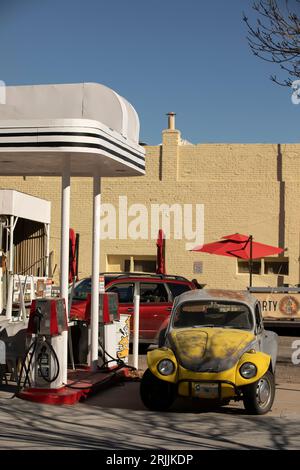 Clarkdale, Arizona, USA - January 3, 2022: Morning light shines on ...