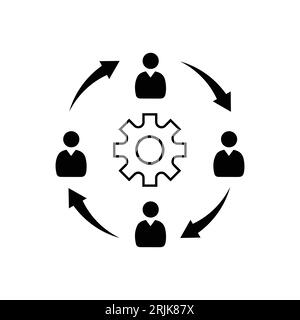 Business collaborate icon vector for graphic design, logo, web site, social media, mobile app ...