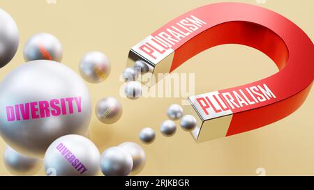 Pluralism attracts Diversity. A magnet metaphor in which power of ...