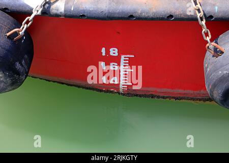 Ship waterline feature Stock Photo - Alamy