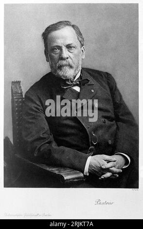 Portrait of Louis Pasteur (1822-1895) a French biologist ...
