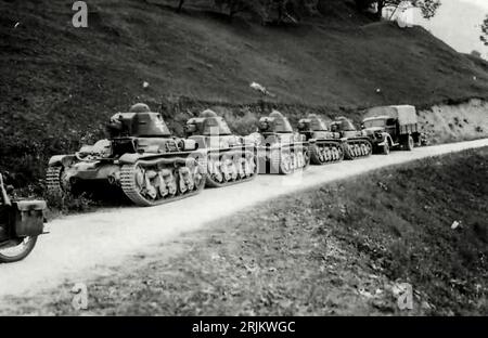 French light tank Renault R35 with German symbols Stock Photo - Alamy
